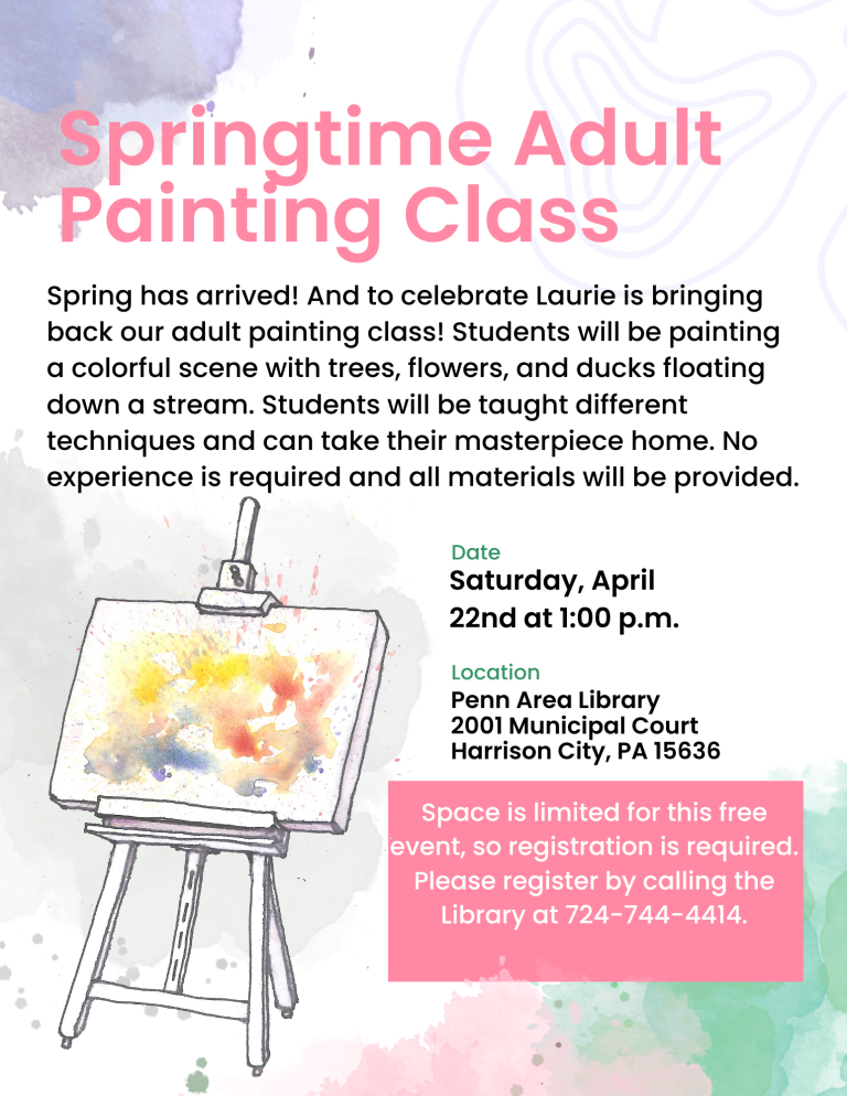 Springtime-Adult-Painting-Class – Penn Area Library